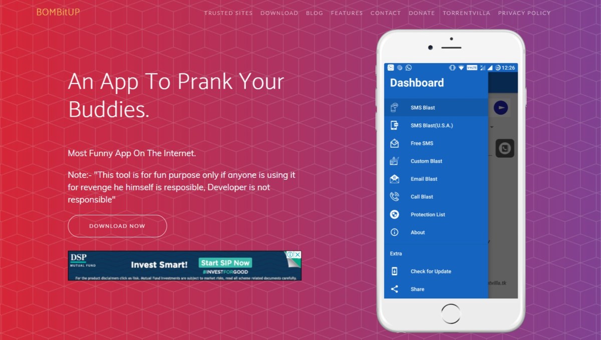 BOMB IT App – FAKE OTP MSG SERVICE – Why Surf Swim